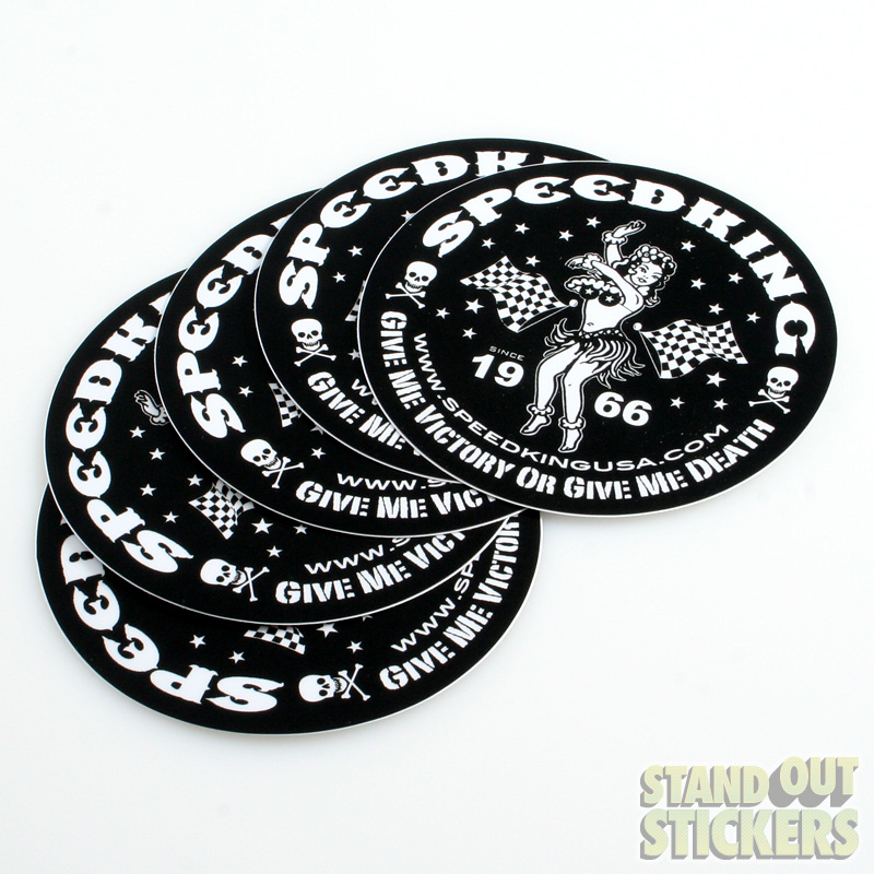 Circle Vinyl Stickers Samples - Round Sticker Examples