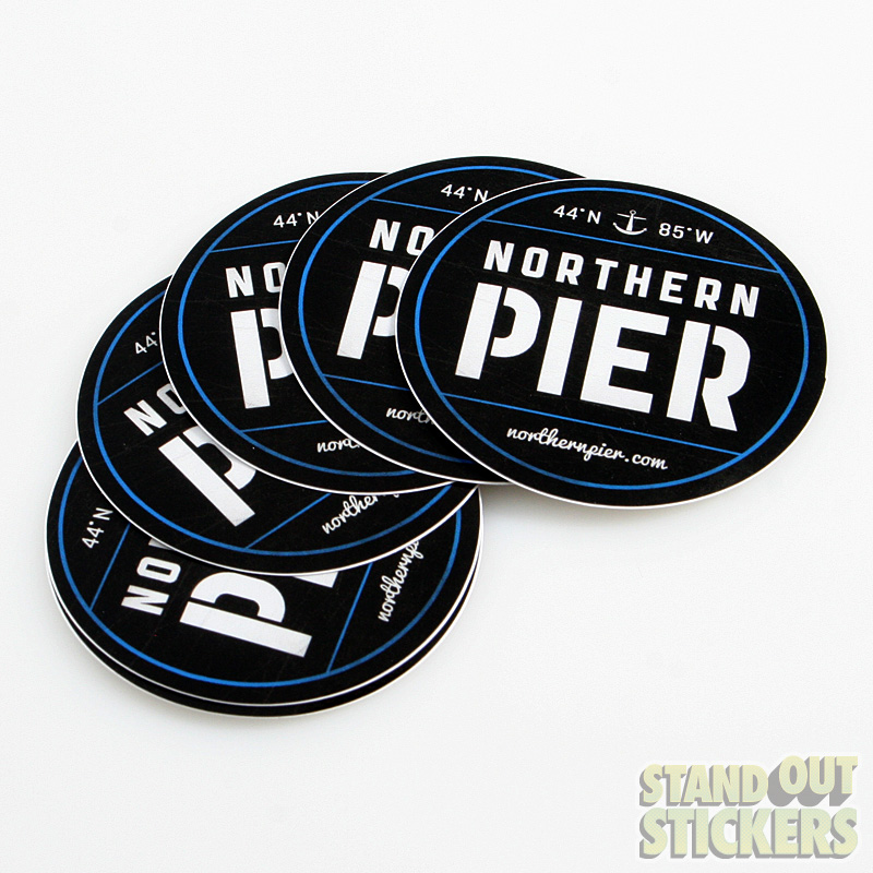 Circle Vinyl Stickers Samples - Round Sticker Examples