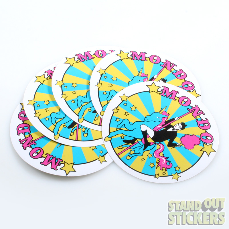 Circle Vinyl Stickers Samples - Round Sticker Examples