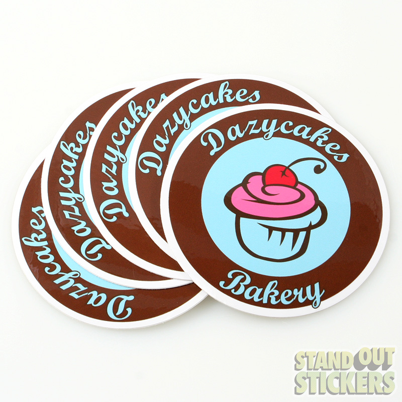 Circle Vinyl Stickers Samples - Round Sticker Examples