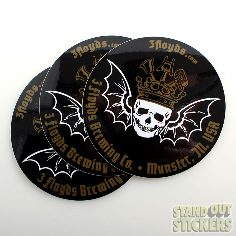 Circle Vinyl Stickers Samples - Round Sticker Examples