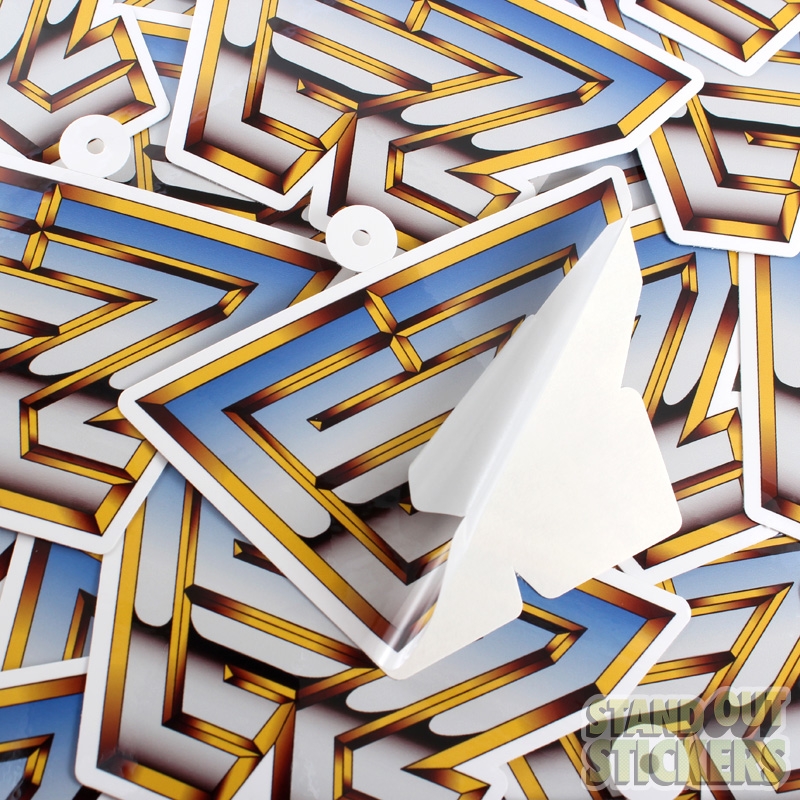 Sticker Hang Tags - Samples of Hang-Tag Stickers