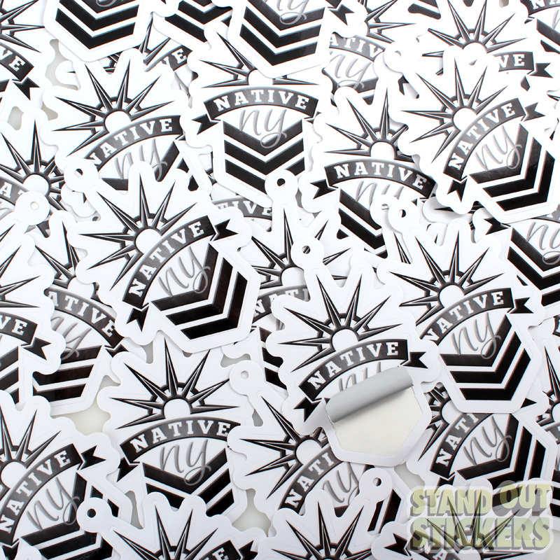 Sticker Hang Tags - Samples of Hang-Tag Stickers