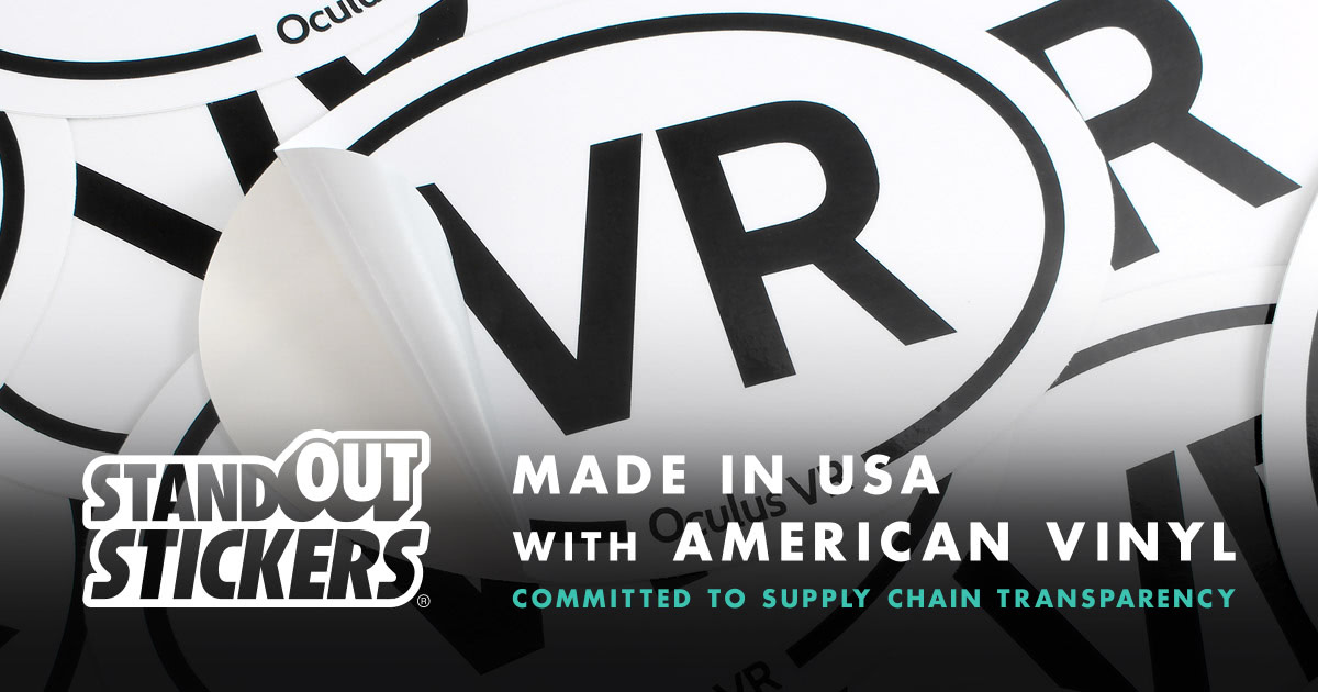 Oval Vinyl Stickers Samples - Custom Oval Vinyl Stickers