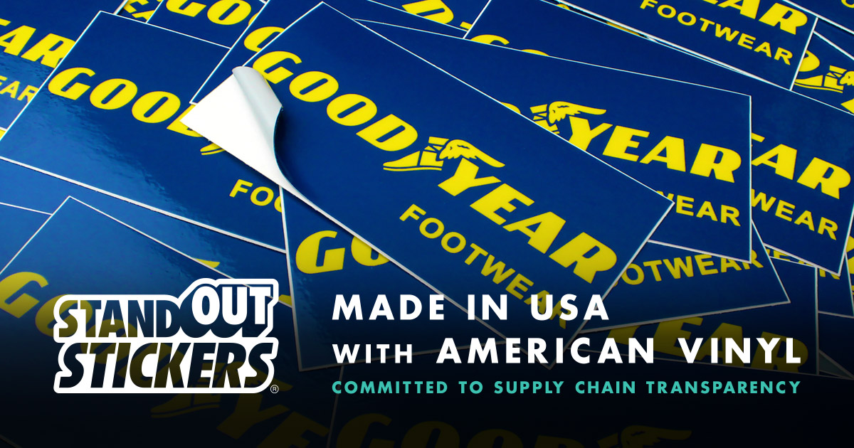 Promotional Rectangular Stickers - StandOut Stickers