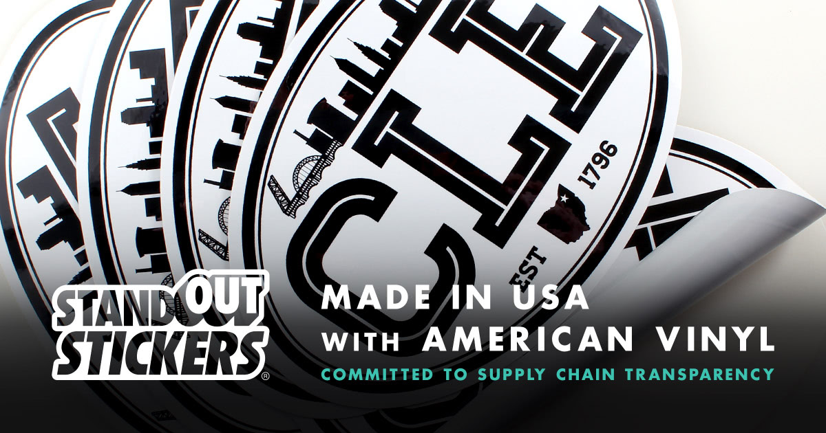 Oval Car Stickers, Oval Bumper Stickers - StandOut Stickers