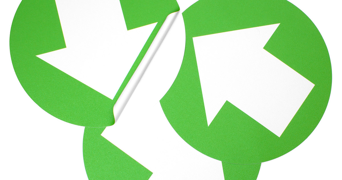 Floor Sticker Directional Arrows at Christy Calvin blog