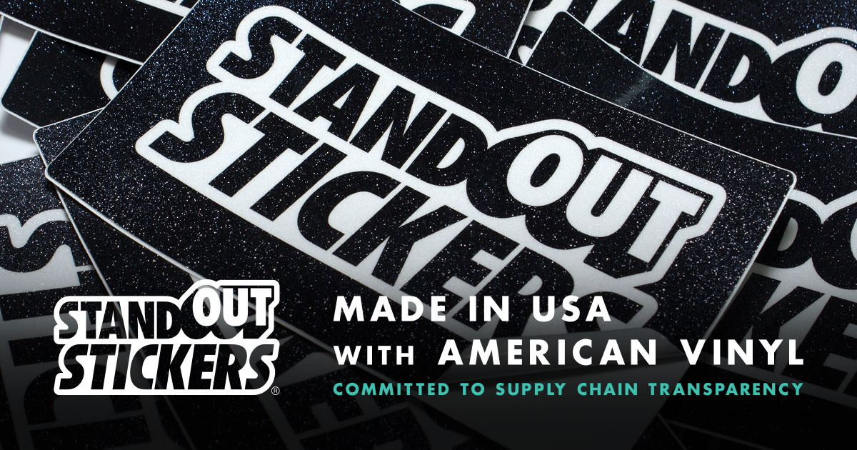 Order Rectangle Glitter Stickers | Sparkly Bumper Stickers